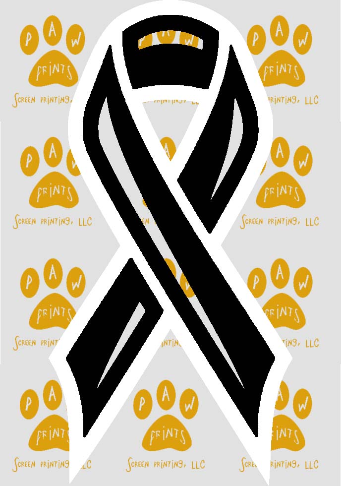 Vinyl Cancer Ribbon – Paw Prints Screen Printing, LLC