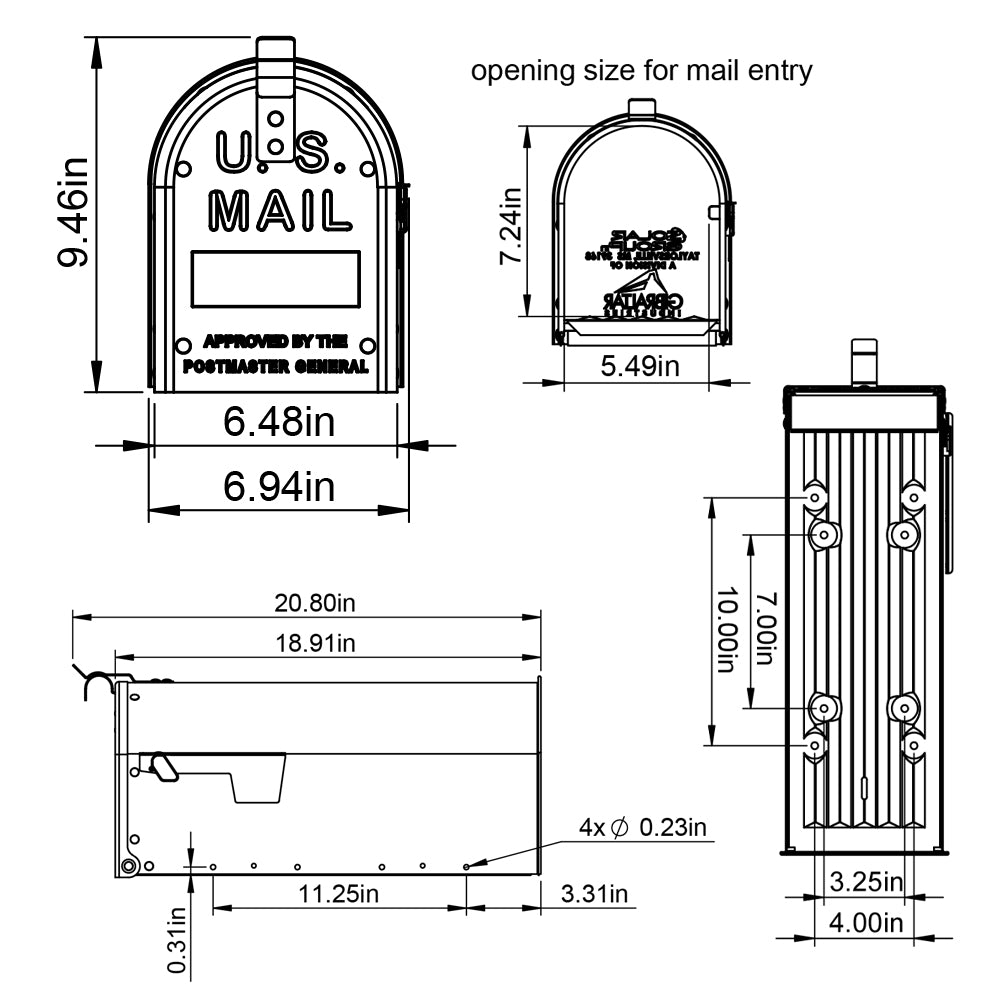 Vinyl Decal for Mailbox Name and Address – Paw Prints Screen Printing, LLC